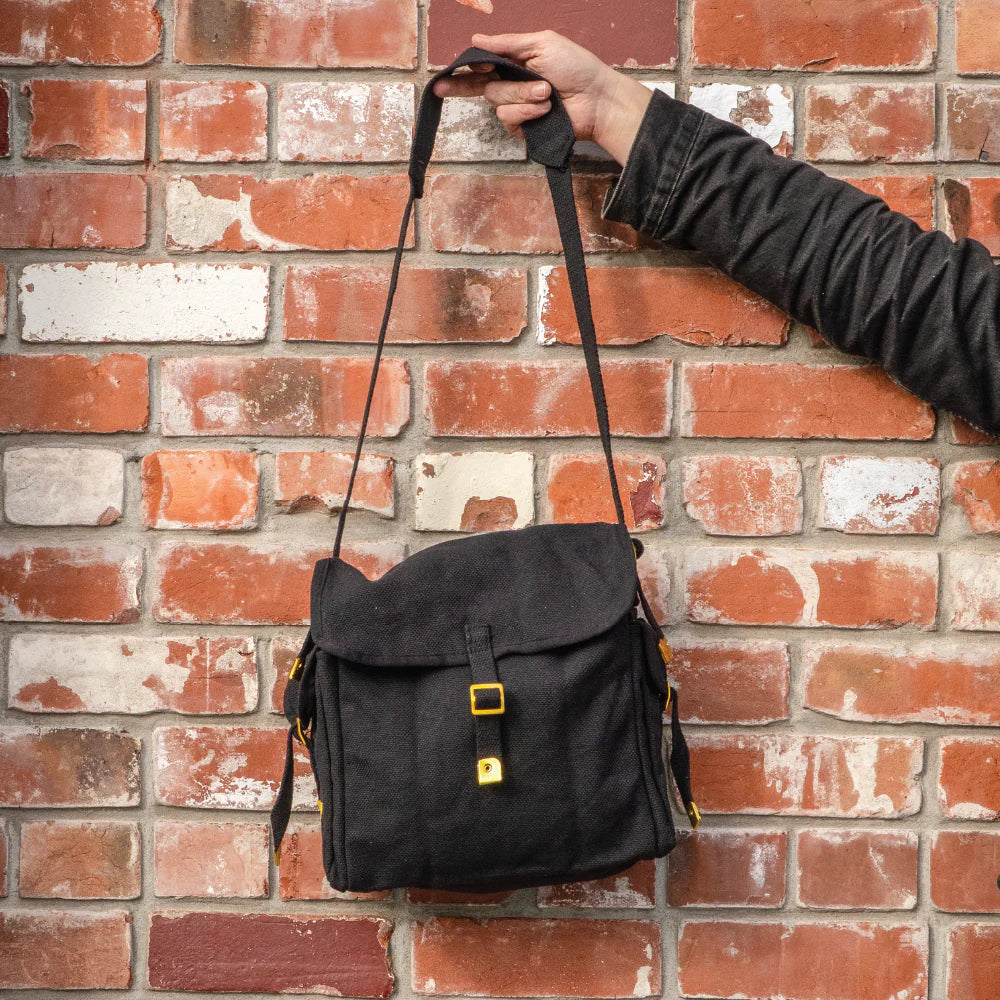 Canvas Haversack - Black | Army and Outdoors