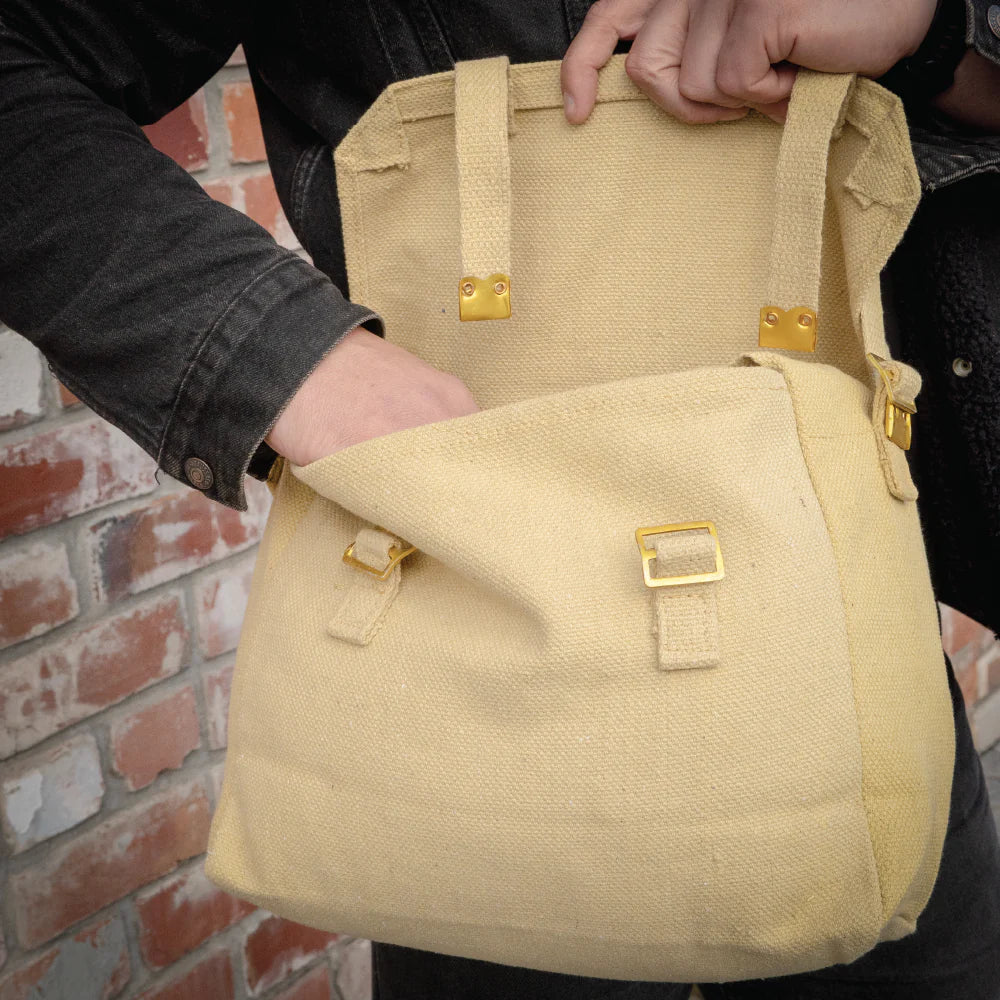 Medium Canvas Haversack - Khaki