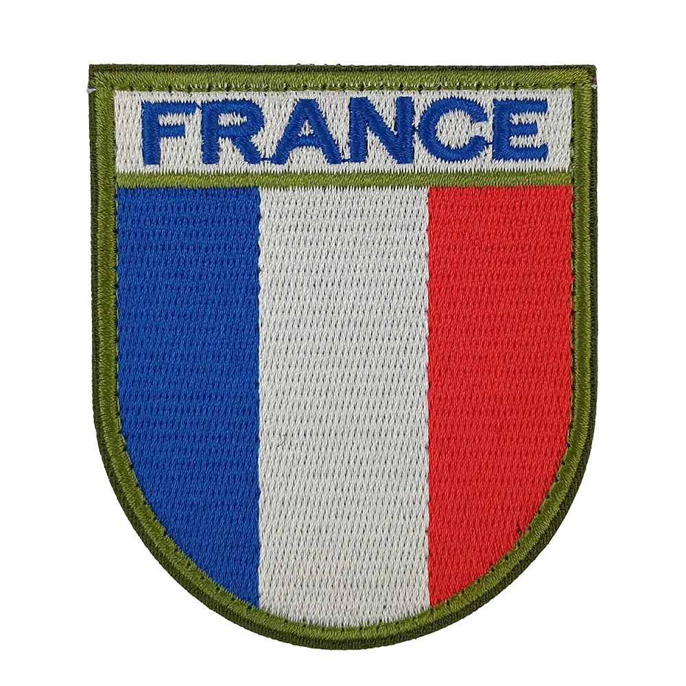 French Flag Embroidered Patch