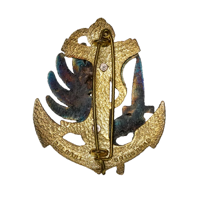 French 1980s Marine Paratrooper Beret Badge