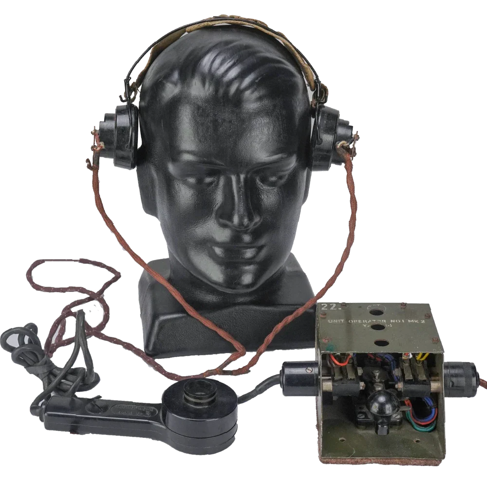 NZ Army Unit Operator No. 1 Mk 2 Morse Key, Headset and Microphone, It