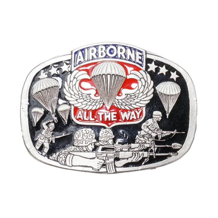 US Made Airborne Belt Buckle, Item 2